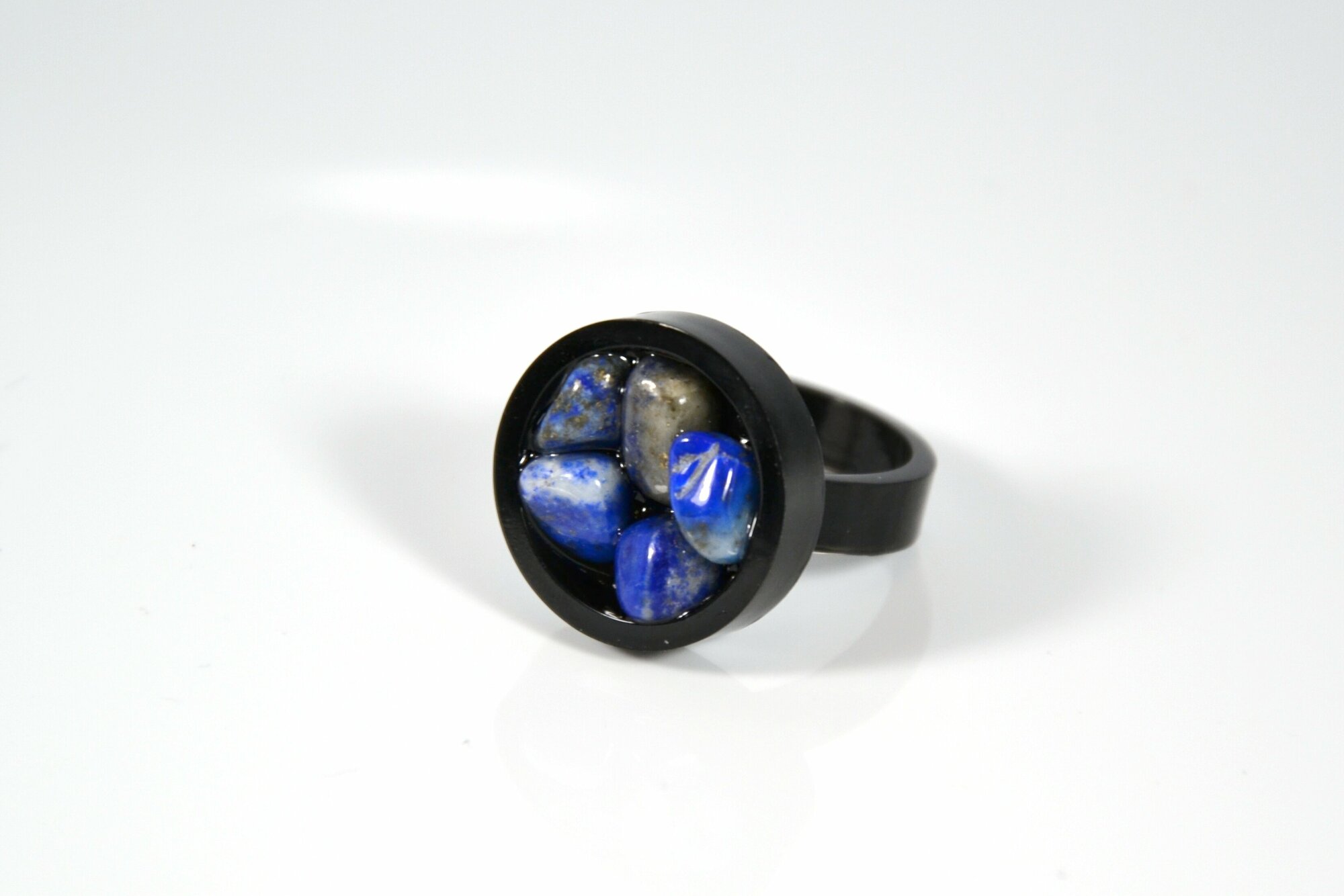 Кольцо, лазурит