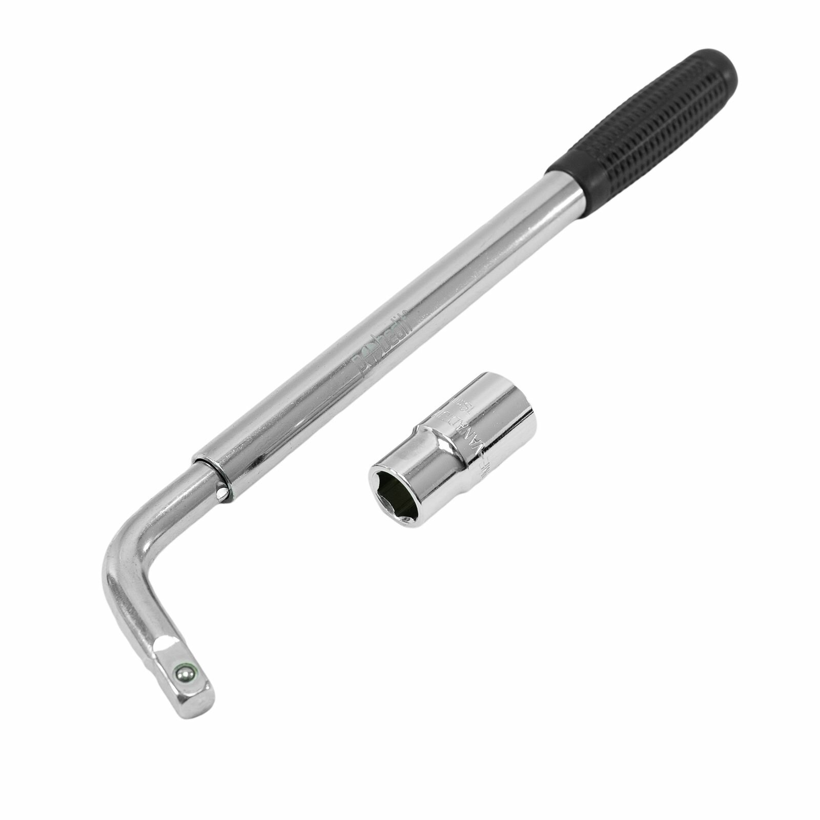 Ключ баллонный телескопический (350-530 мм) 1/2"с головкой 17х19 мм Pobedit