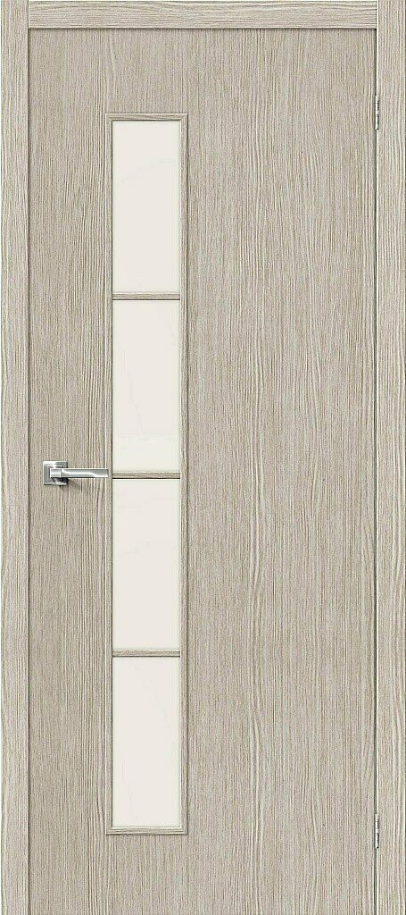 Дверь Тренд-4 / Цвет 3D Cappuccino / Стекло Magic Fog / Двери Браво