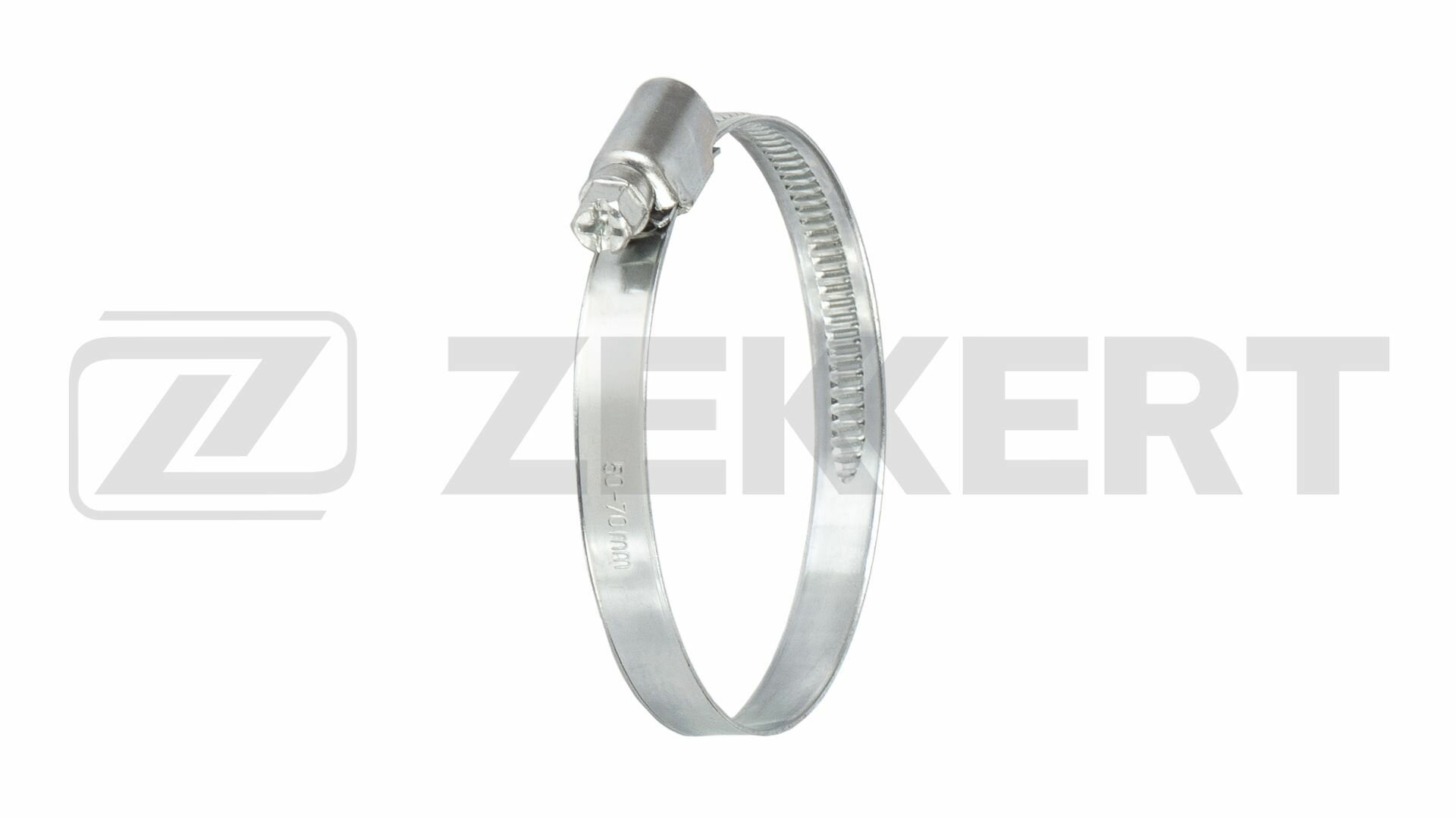Хомут зажимной 50-70 мм цинк BE-5017 ZEKKERT