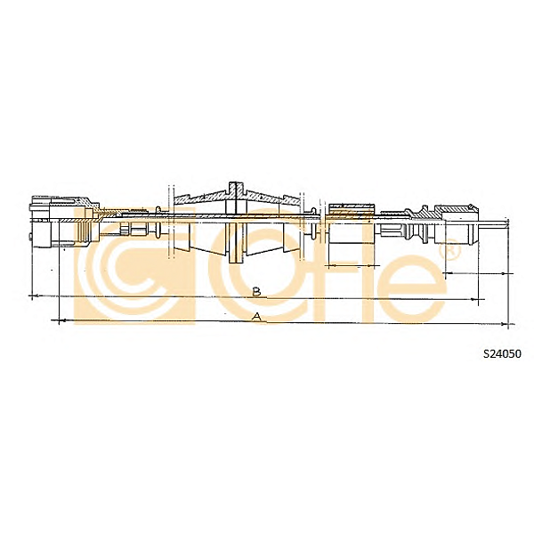 COFLE 92. S24050 трос спидометра