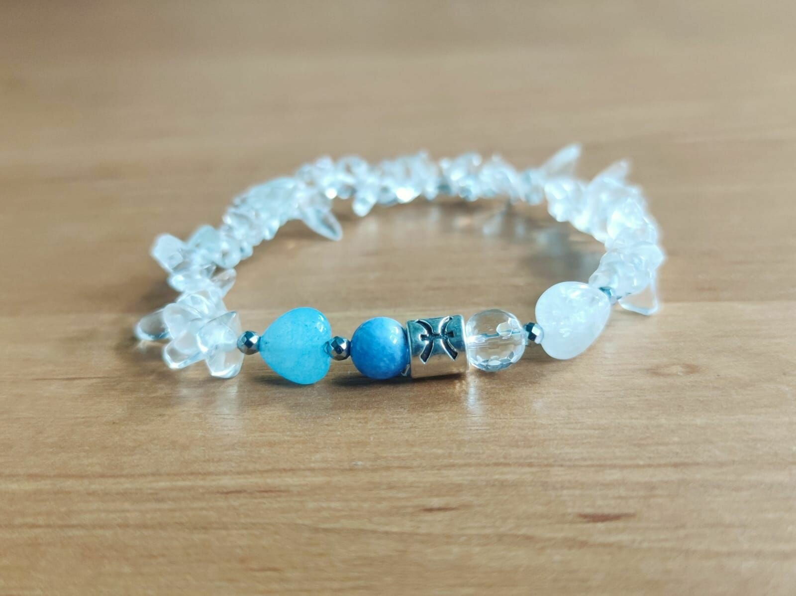 Браслет, аквакварц