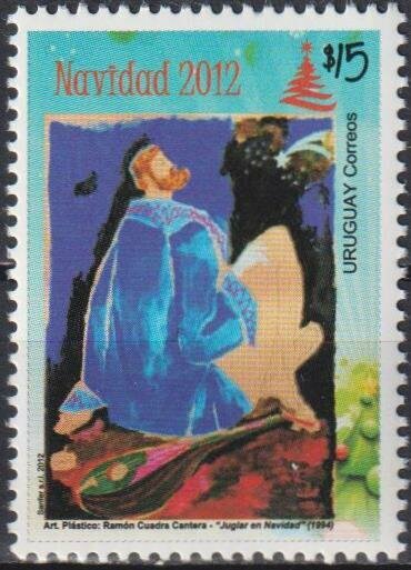 Почтовые марки Уругвай 2012г. "Рождество" Рождество MNH