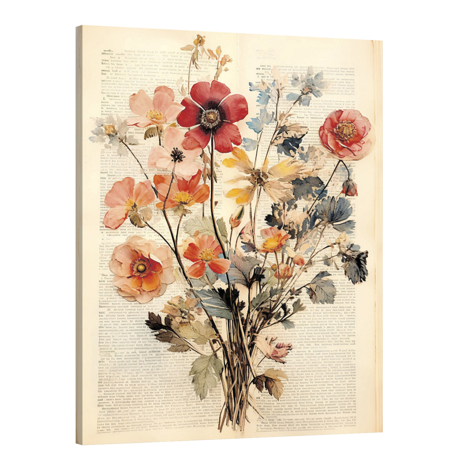 Интерьерная картина 50х70 "Цветочное вдохновение"