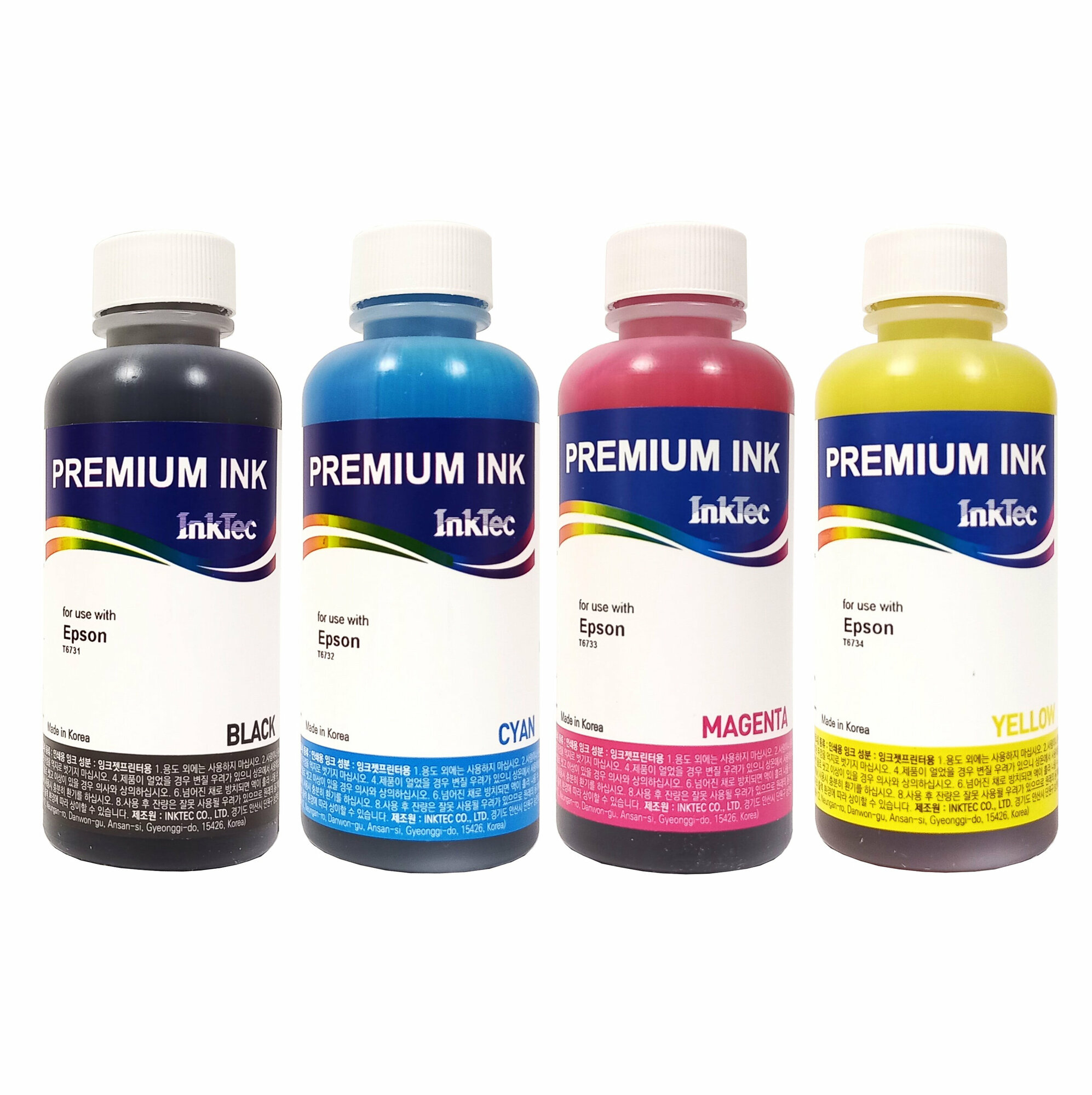 Чернила InkTec (E0017-100M) для Epson 4 цв. по 100 мл (Bk, C, M, Y)