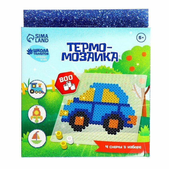 Термомозаика «Транспорт» с пинцетом, 7007821