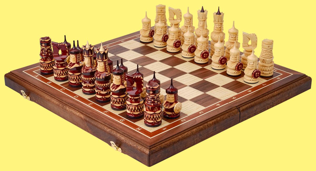 Шахматы Кайзер (американский орех, клетка 5 см)