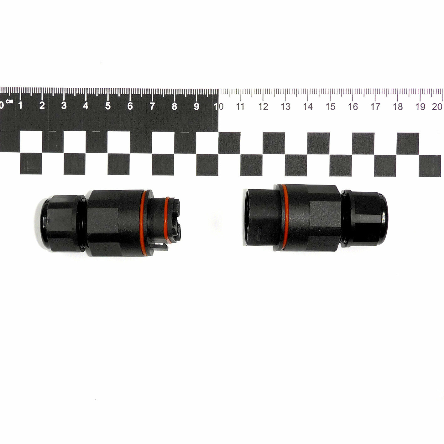 Разъем кабельный, герметичный, рычажковый, 2.5 кв. мм, IP68. Комплект 1 штуки.