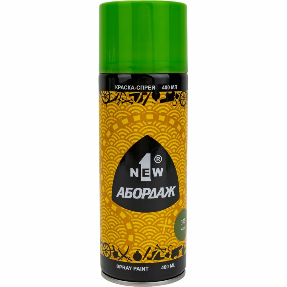 Краска-спрей 1NEW ABORDAGE 305 хаки RAL 6021 AB-305