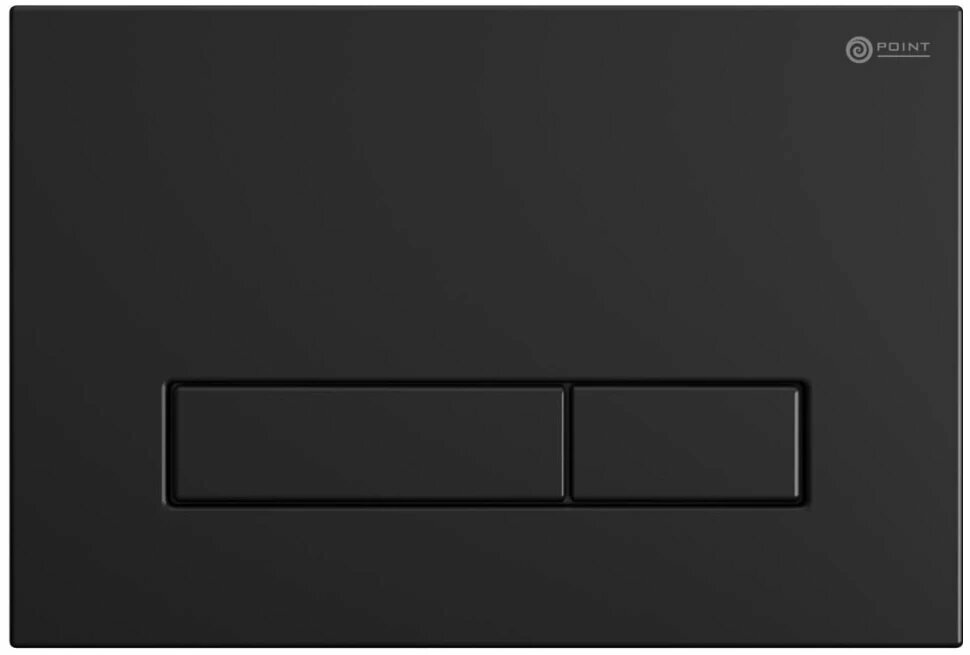 Кнопка смыва Point Меркурий PN44831BM для инсталляции, черный матовый