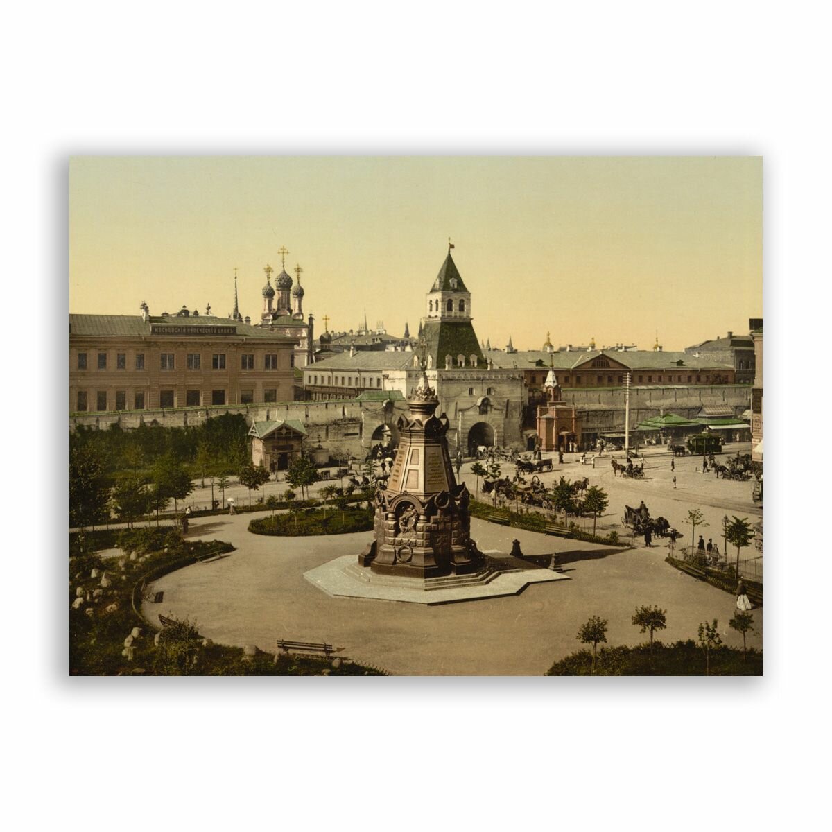 Постер, плакат на бумаге / The Place Iljinka, Moscow, Russia / Размер 30 x 40 см