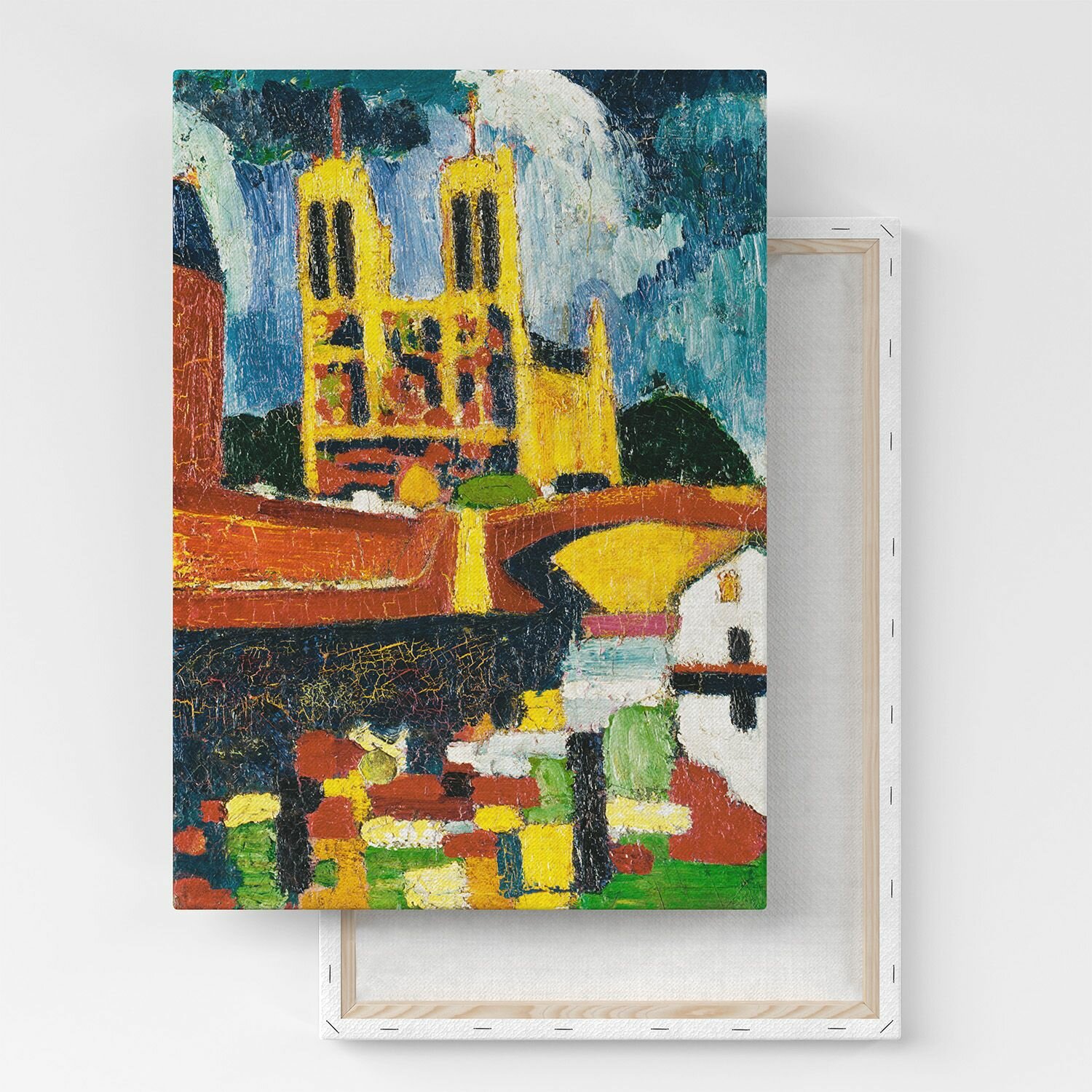 Картина на холсте, репродукция / Лайман Сэгэн - Notre Dame / Размер 60 x 80 см