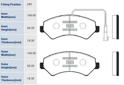 Колодки тормозные citroen jumper/fiat ducato/peugeot boxer r16" 06- передние