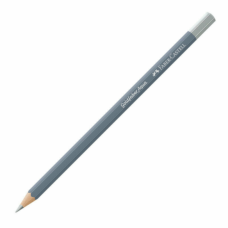 Акварельные карандаши Faber Castell Карандаш акварельный Faber-Castell Goldfaber Aqua, 251 серебро металлик