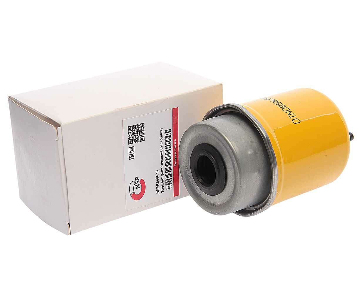 Фильтр топливный JCB 3CX,4CX (дв. PERKINS, JCB444), NSPRS80N10, NSP