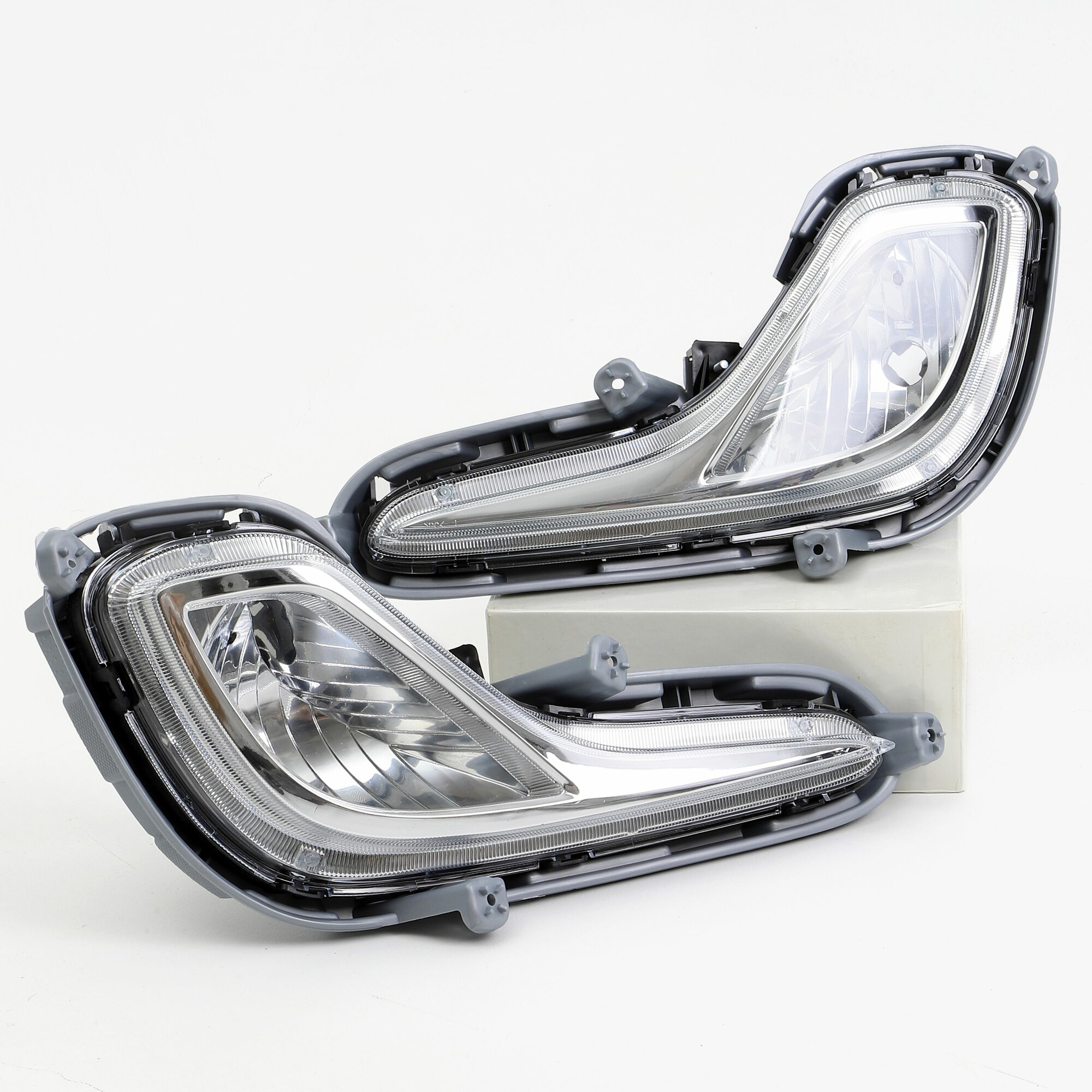 Фары противотуманные (ПТФ) комплект 2шт Хундай Solaris Солярис 10-14 год