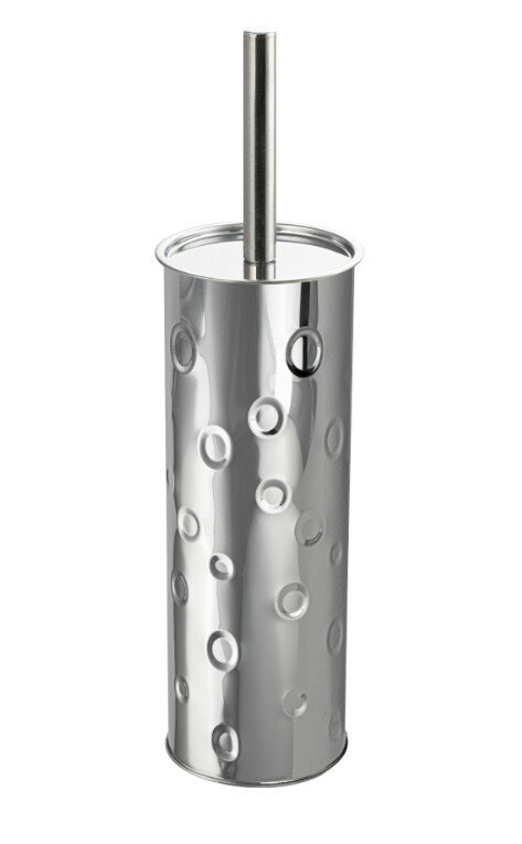 Ершик для унитаза санакс 312 хром напольный круглый с декором