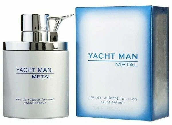 Парфюмерная вода Antonio Puig "Yacht Man Metal", мужская, древесно-фужерная, 100мл