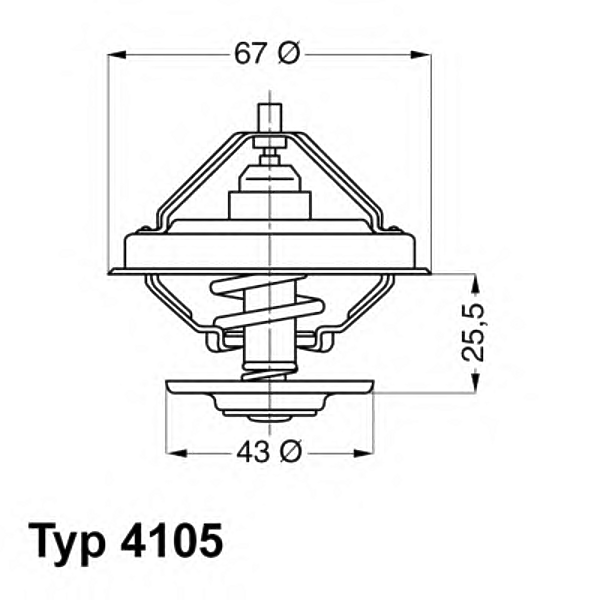 WAHLER 4105.71D (0022033975 / 0032032975 / 0032033275) термостат