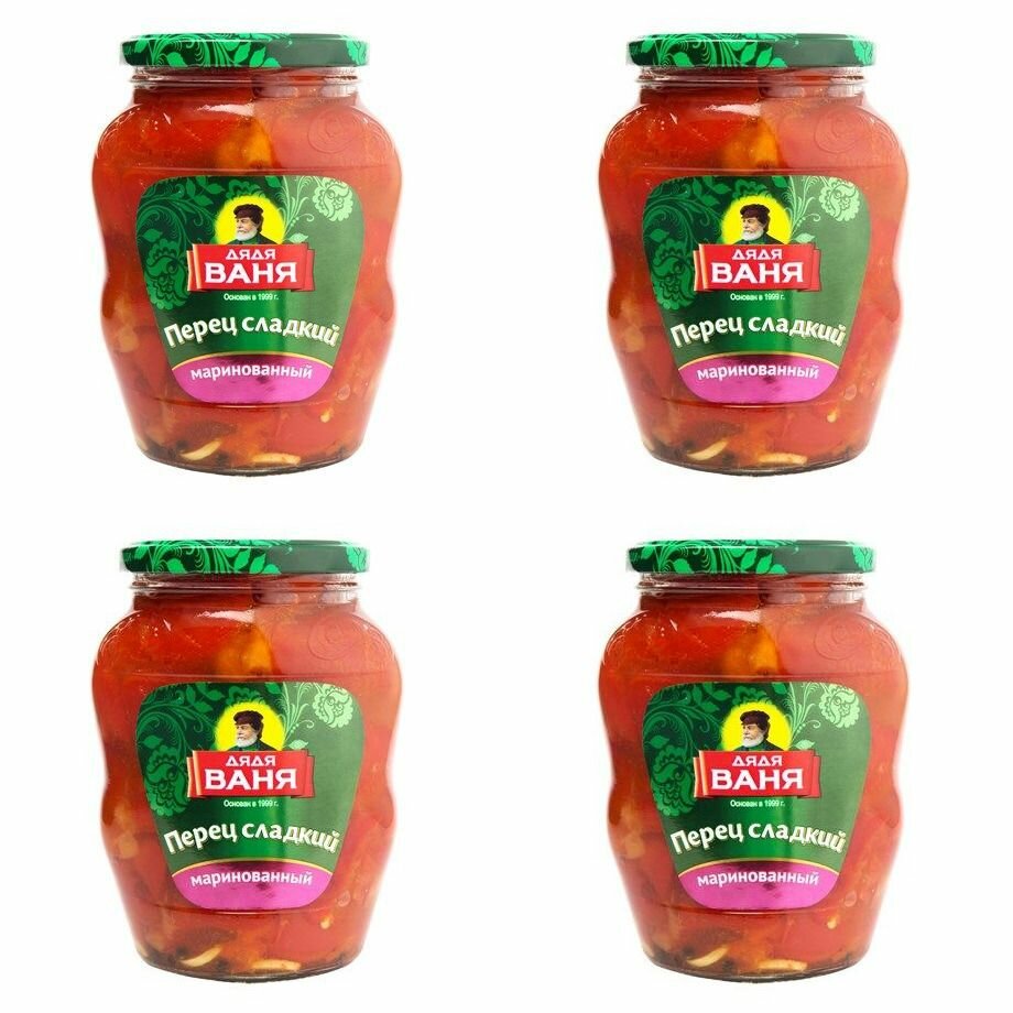 Дядя Ваня Закуска Перец маринованный сладкий, 680 г, 4 шт