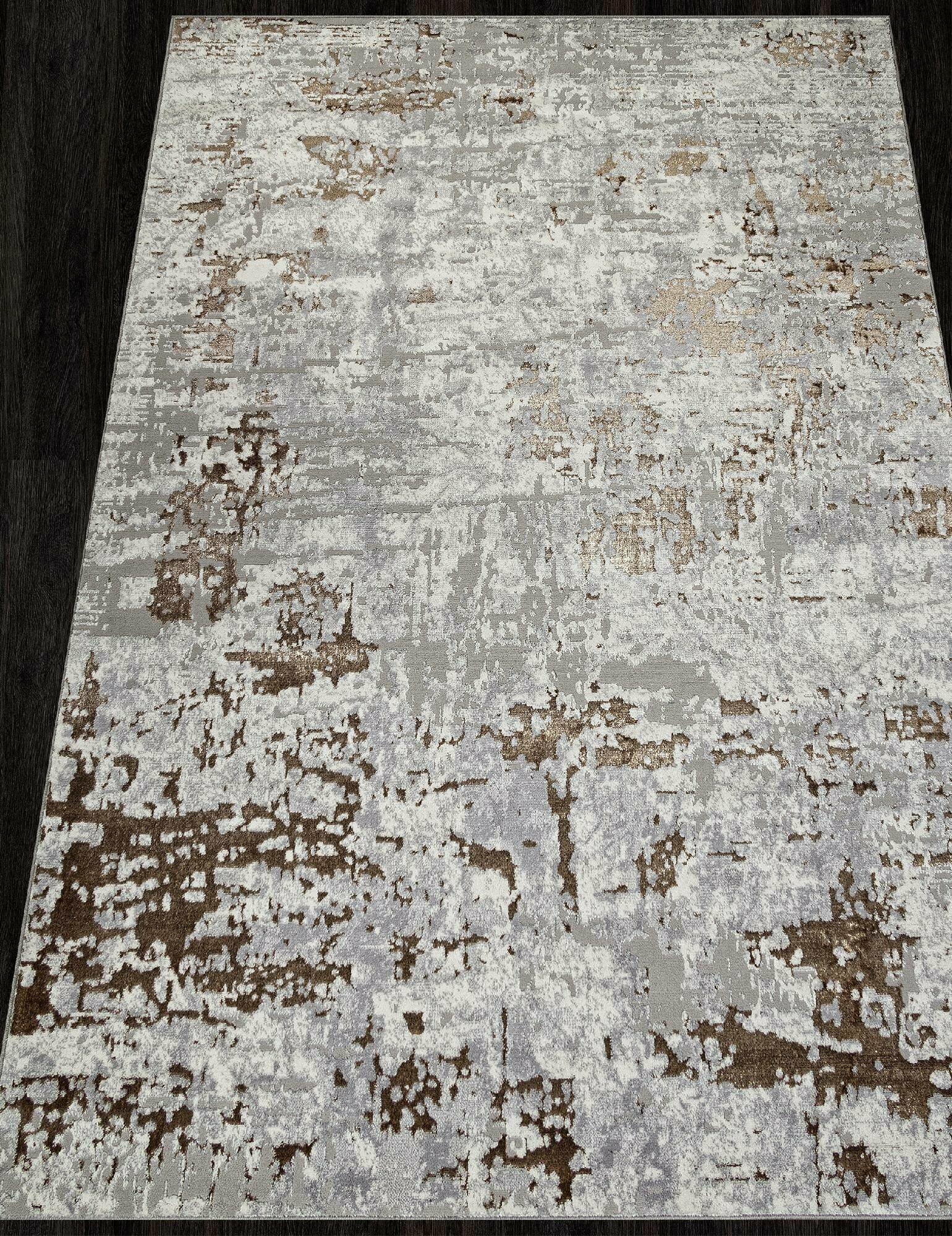 Ковер на пол в гостиную в спальню 300х500 см бежевый современный ворс 10 мм 325579 KoverVDom