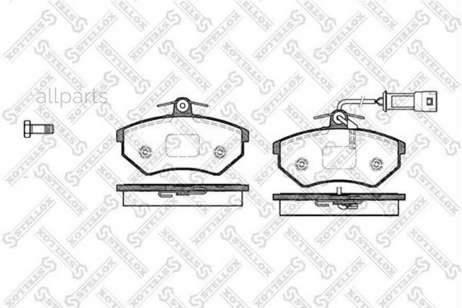 STELLOX 145042SX колодки дисковые п!\ Great Wall, Audi A4 1.6/1.9TD 95>, VW Passat 1.8-2.0/1.9TDi 88-96