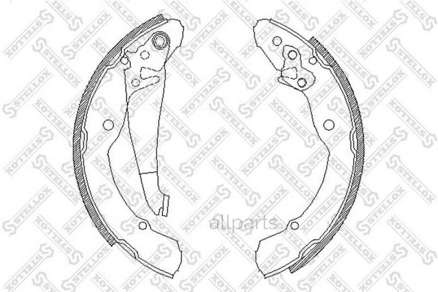 STELLOX 093100SX колодки бараб!\ Brilliance, Skoda Octavia 1.4-1.8/1.9TDi/SDi 96>