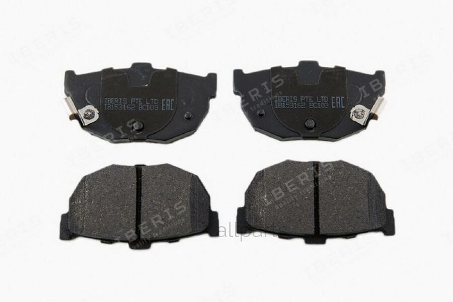 IBERIS IB153162 колодки тормозные задние К-Т HYUNDAI ELANTRA III (XD) -10/KIA CERATO I (LD) -09