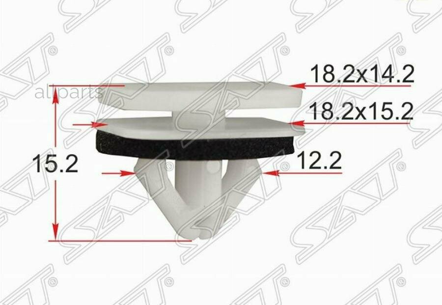 SAT ST-M12364 Клипса (молдинга кузова FORD (Продажа по 10шт))