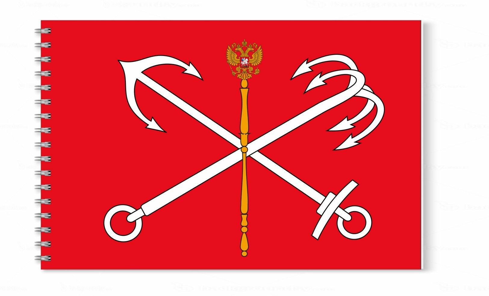 Альбом для рисования MIGOM А4 0083 - Флаг Санкт-Петербурга