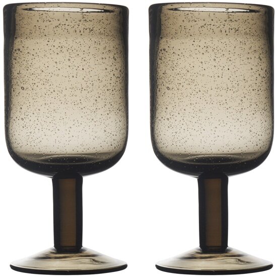 Набор бокалов для вина Liberty Jones Flowi, 410 мл, серые, 2 шт.
