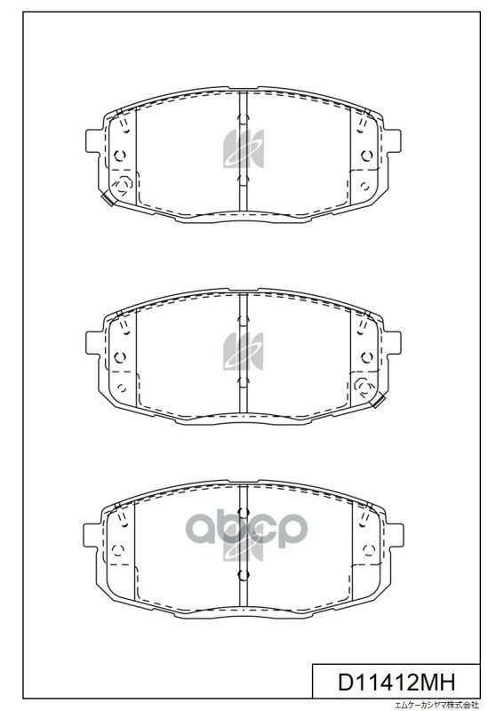Disk Brake Pads MK KASHIYAMA арт. d11412mh