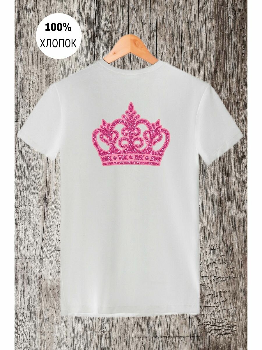 Футболка розовая корона pink crown