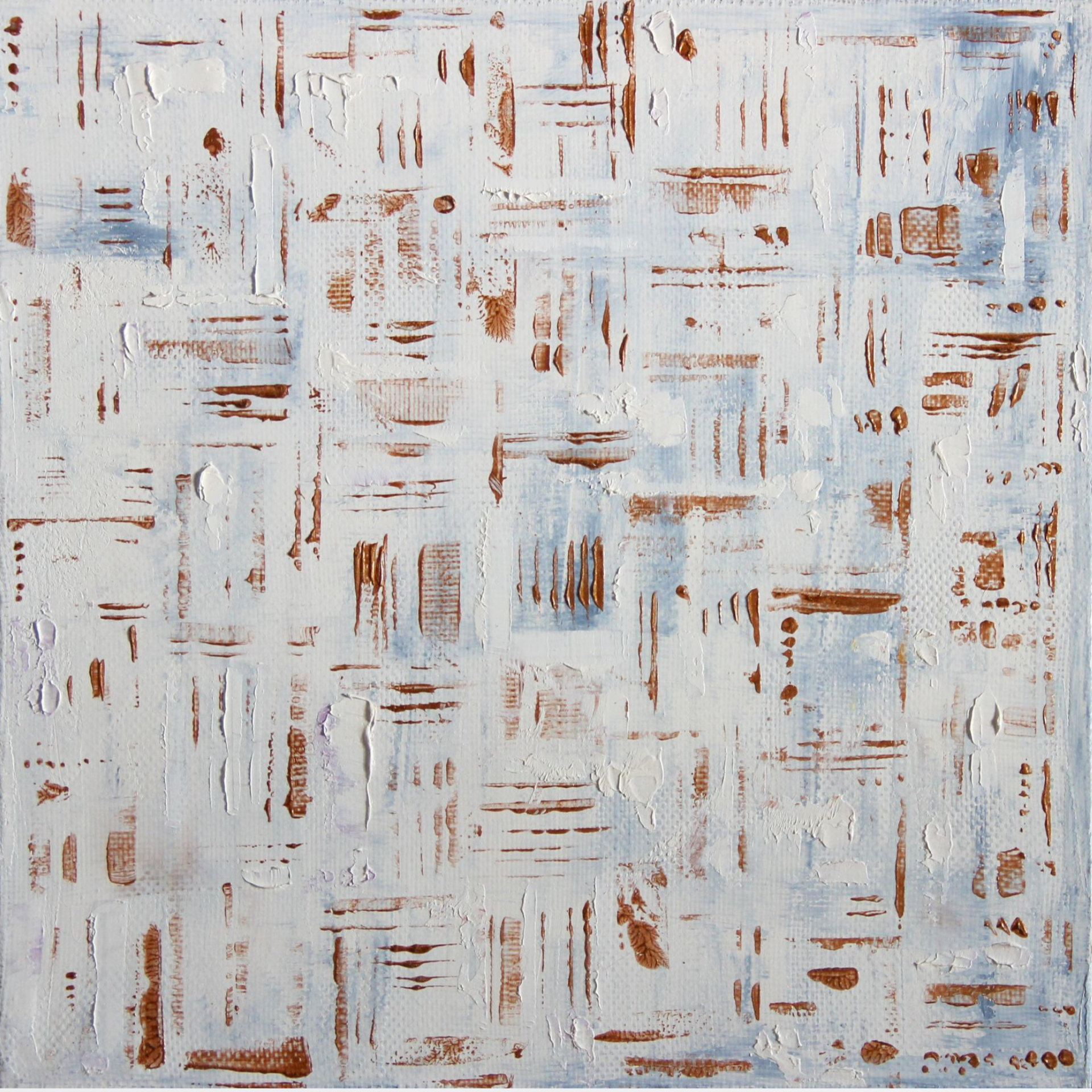 Квадратная картина, абстракция светло-серая. 30х30 см.