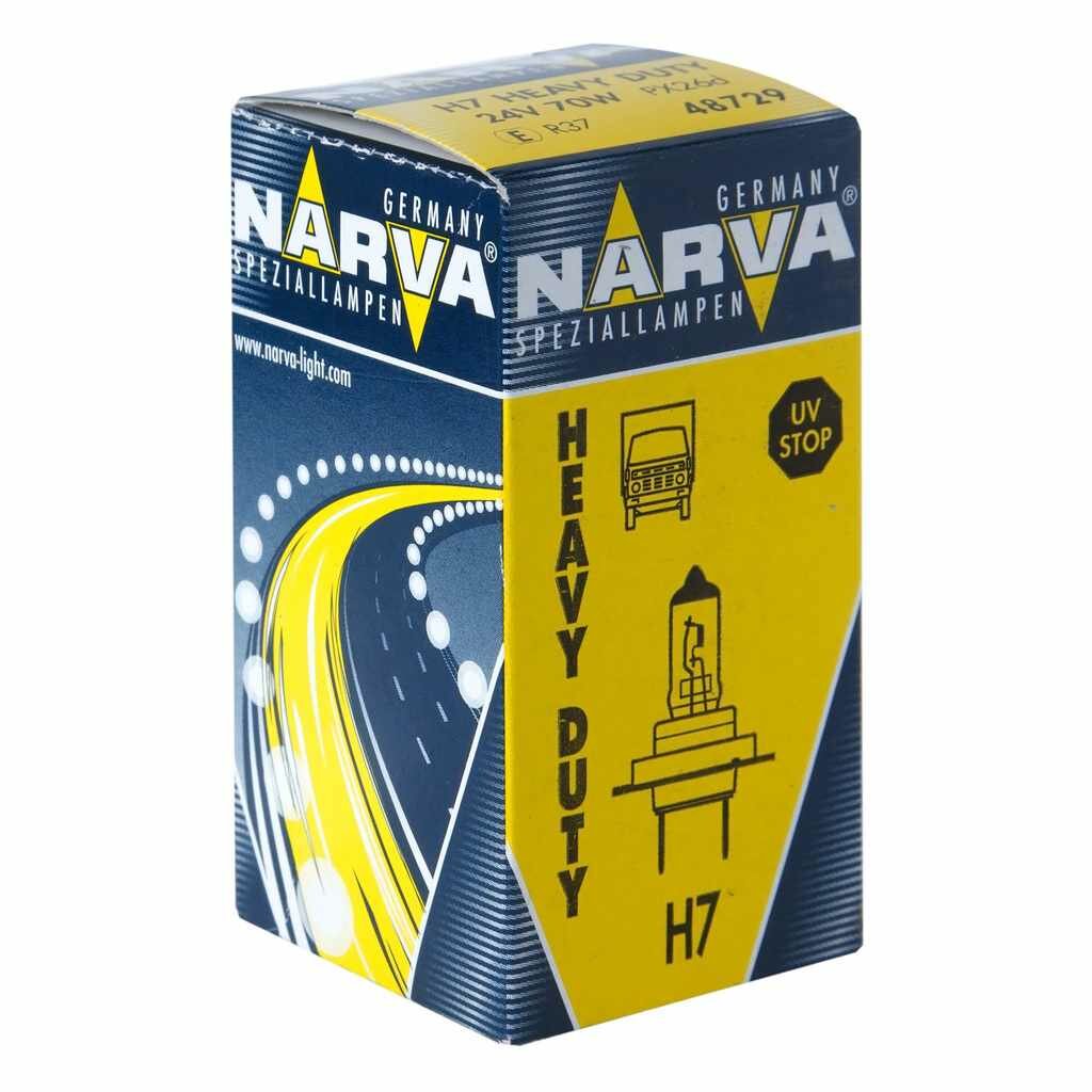 Лампа 24V H7 70W PX26d Heavy Duty, 487293000, NARVA