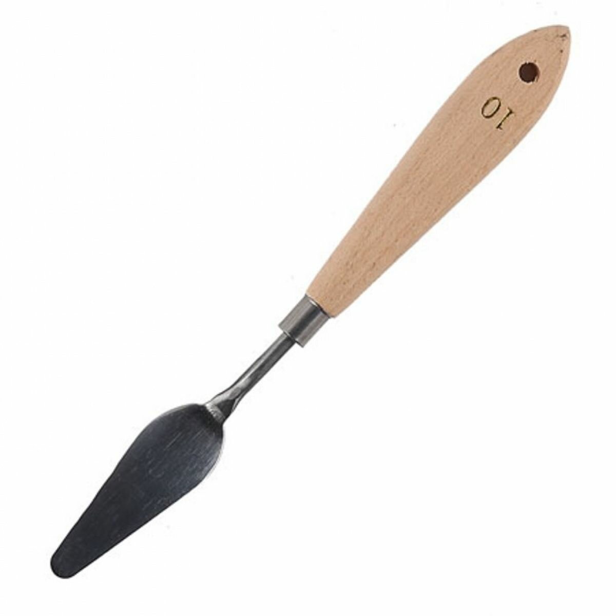 Мастихин художественный №10, капля закругленная, длина лезвия 6,5 см