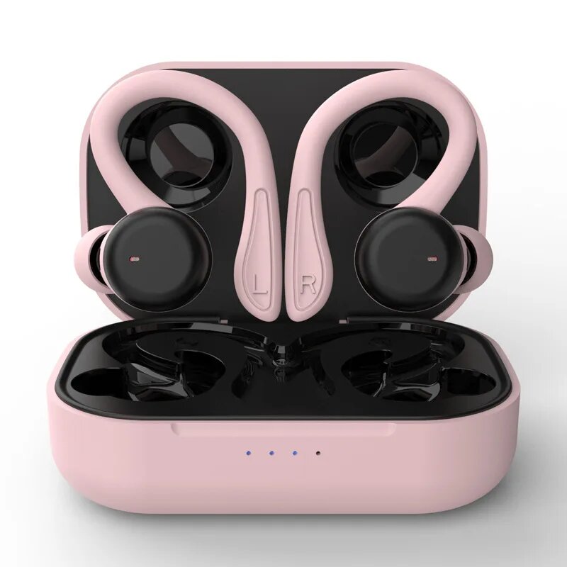 Беспроводные спортивные наушники Touch Model6 розовые