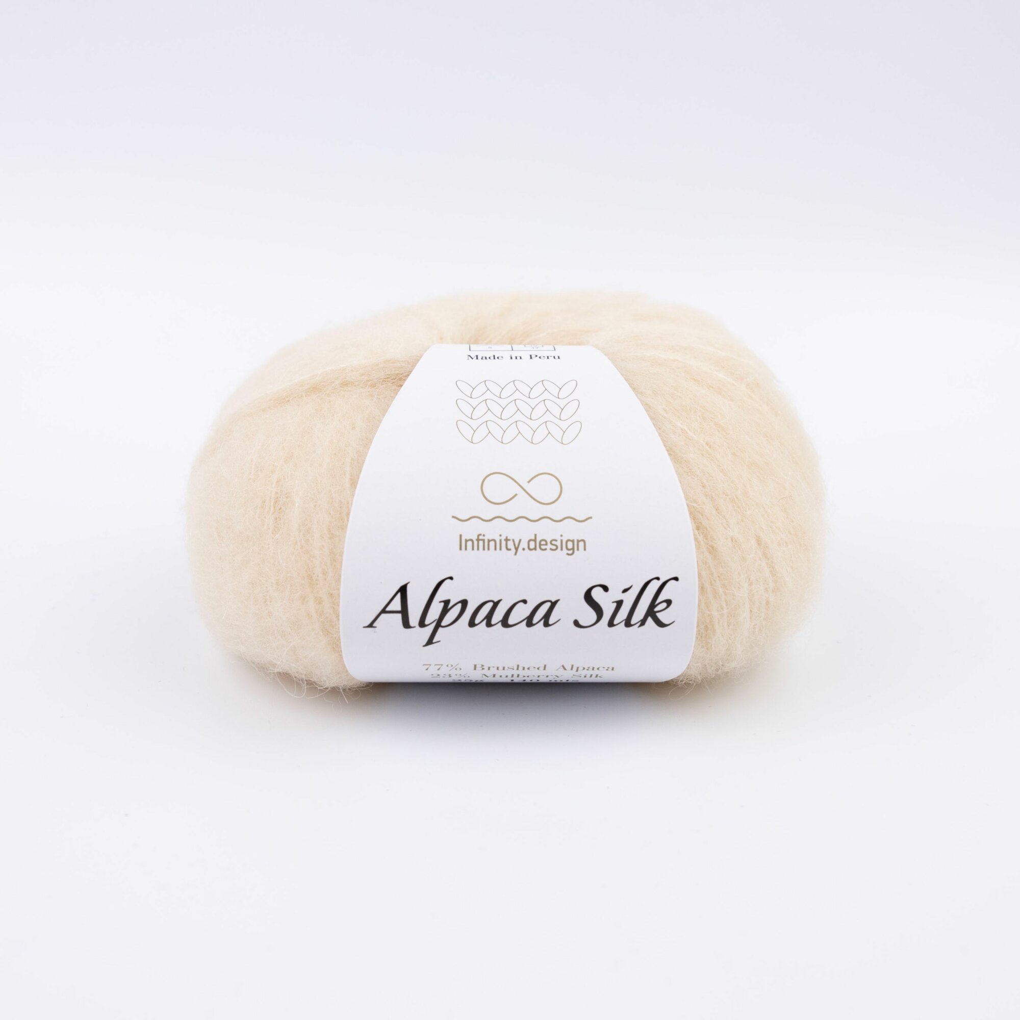 Пряжа INFINITY Alpaca Silk 1012 (2 мотка), 77% альпака, 23% шелк, 25г, 140м