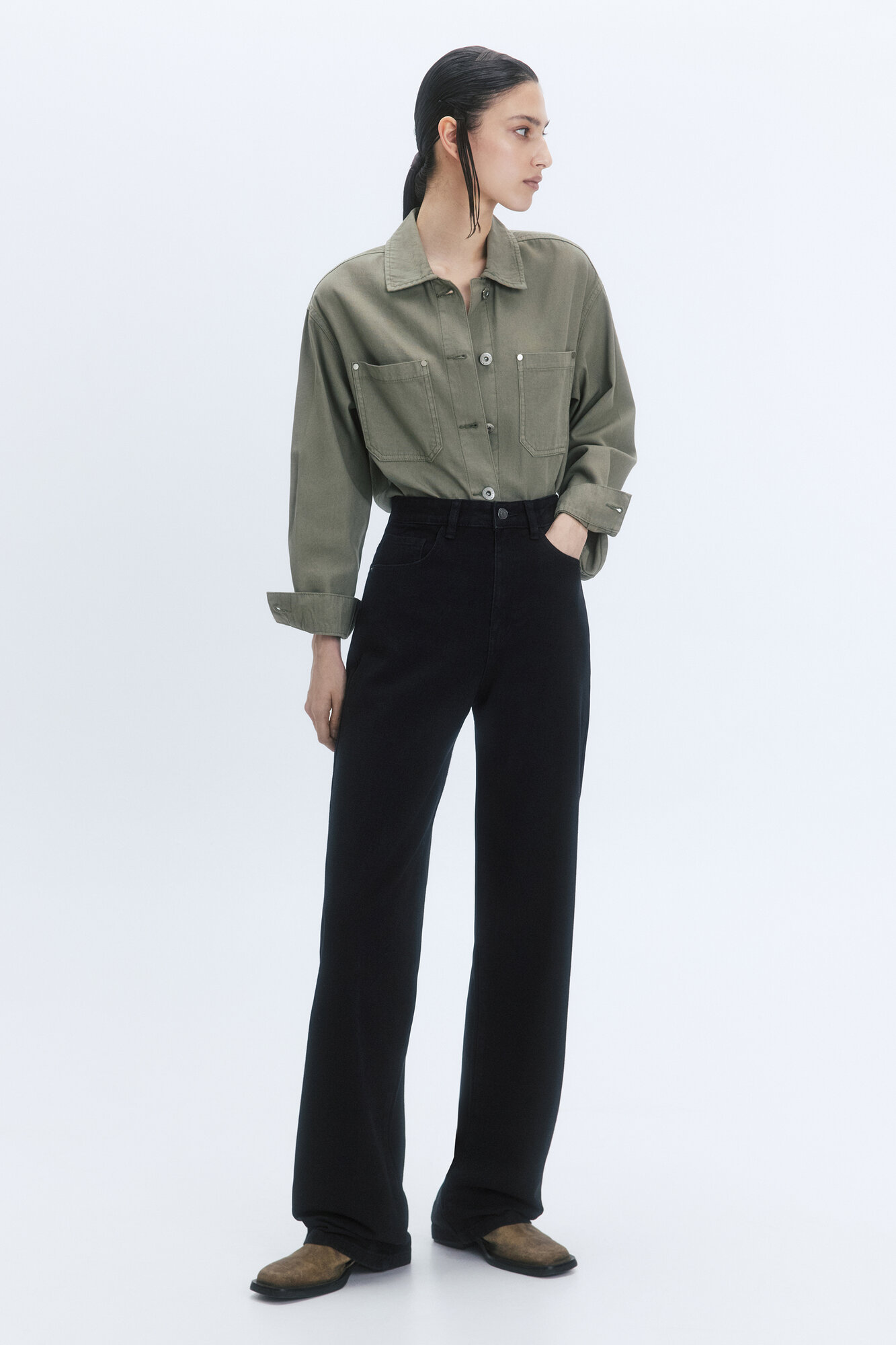 Джинсы широкие Basic 