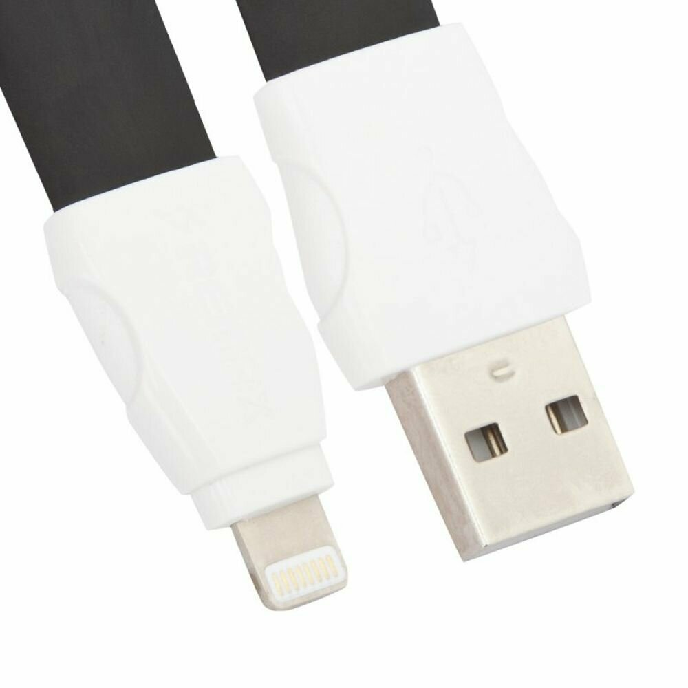 USB кабель REMAX RC-011i Full Speed 2 Lightning 8-pin, 1м, TPE (черный)