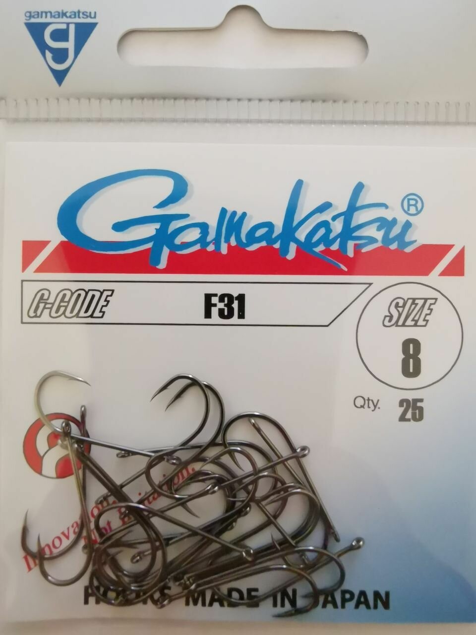 Крючок Gamakatsu F31 №8 (25шт)