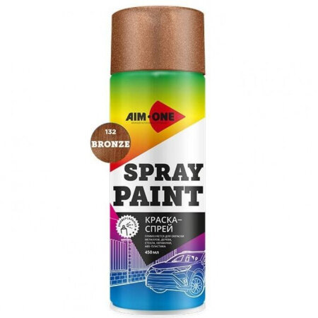 Aim-One Краска-спрей бронза, 450мл