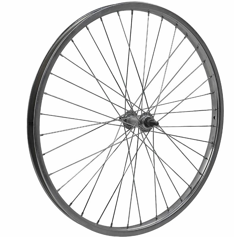 Обод 24" передний (хром) в сборе с втулк.