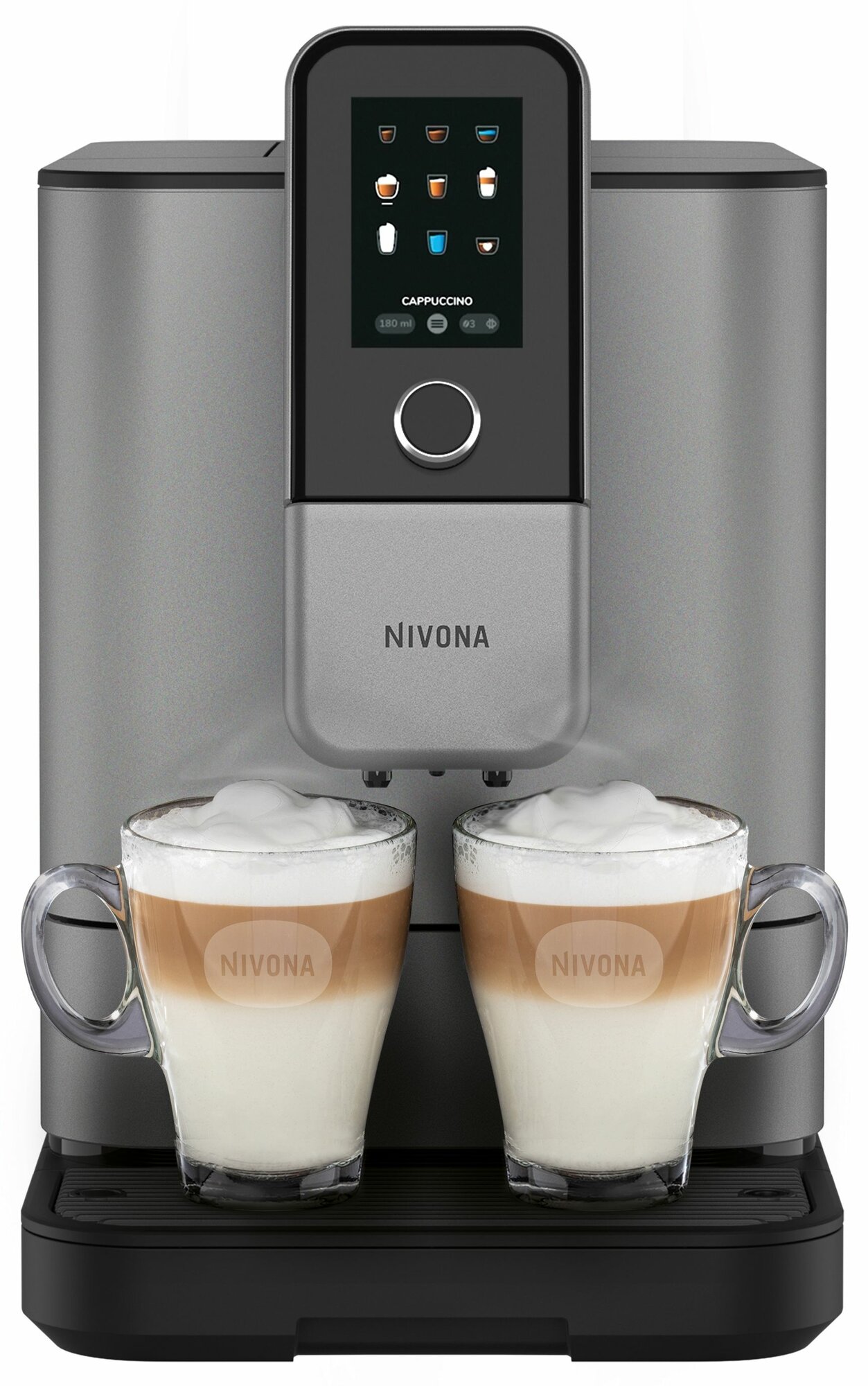 Автоматическая кофемашина Nivona CafeRomatica NIVO 8103, цветной дисплей, автоматический капучинатор, регулировка крепости и температуры, индивидуальные рецепты, изменение ре