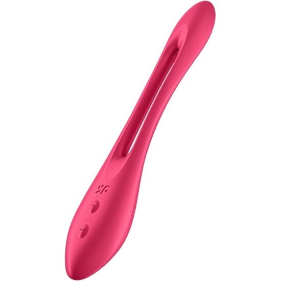 Вибратор Satisfyer Красный многофункциональный для пар Elastic Joy