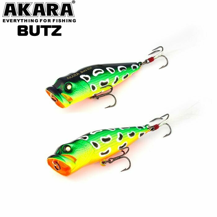 Рыболовная приманка на щуку, окуня Воблер Akara Butz 55мм. 4.5г. №A117