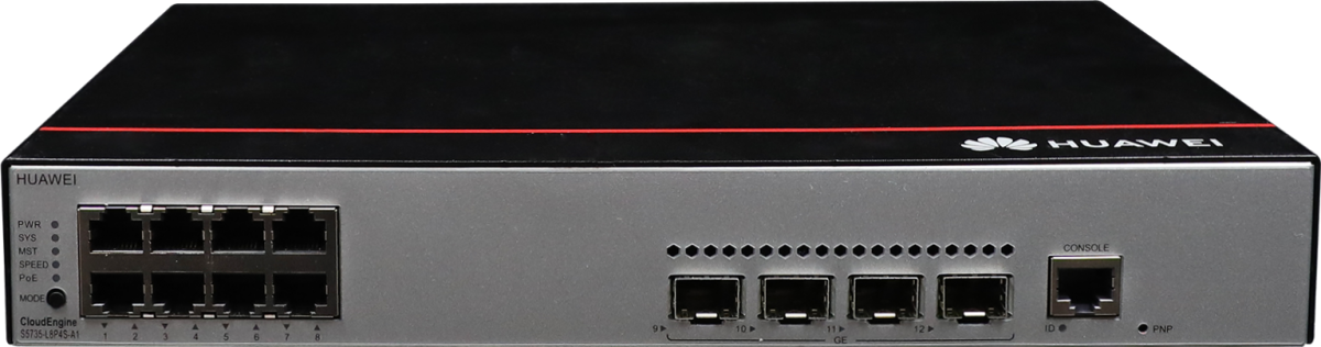 Коммутатор HUAWEI CloudEngine S5735-L8T4X-IA1 CloudEngine 8*10/100/1000BASE-T ports, 4*10GE SFP+ ports, AC power