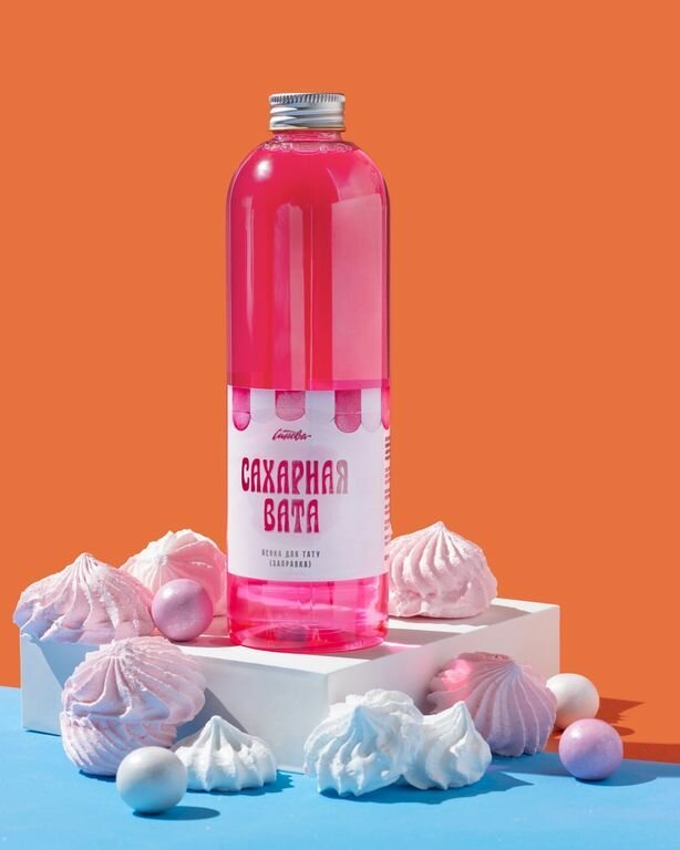 Очищающая тату пенка Синева Сахарная вата (заправка) 500 мл