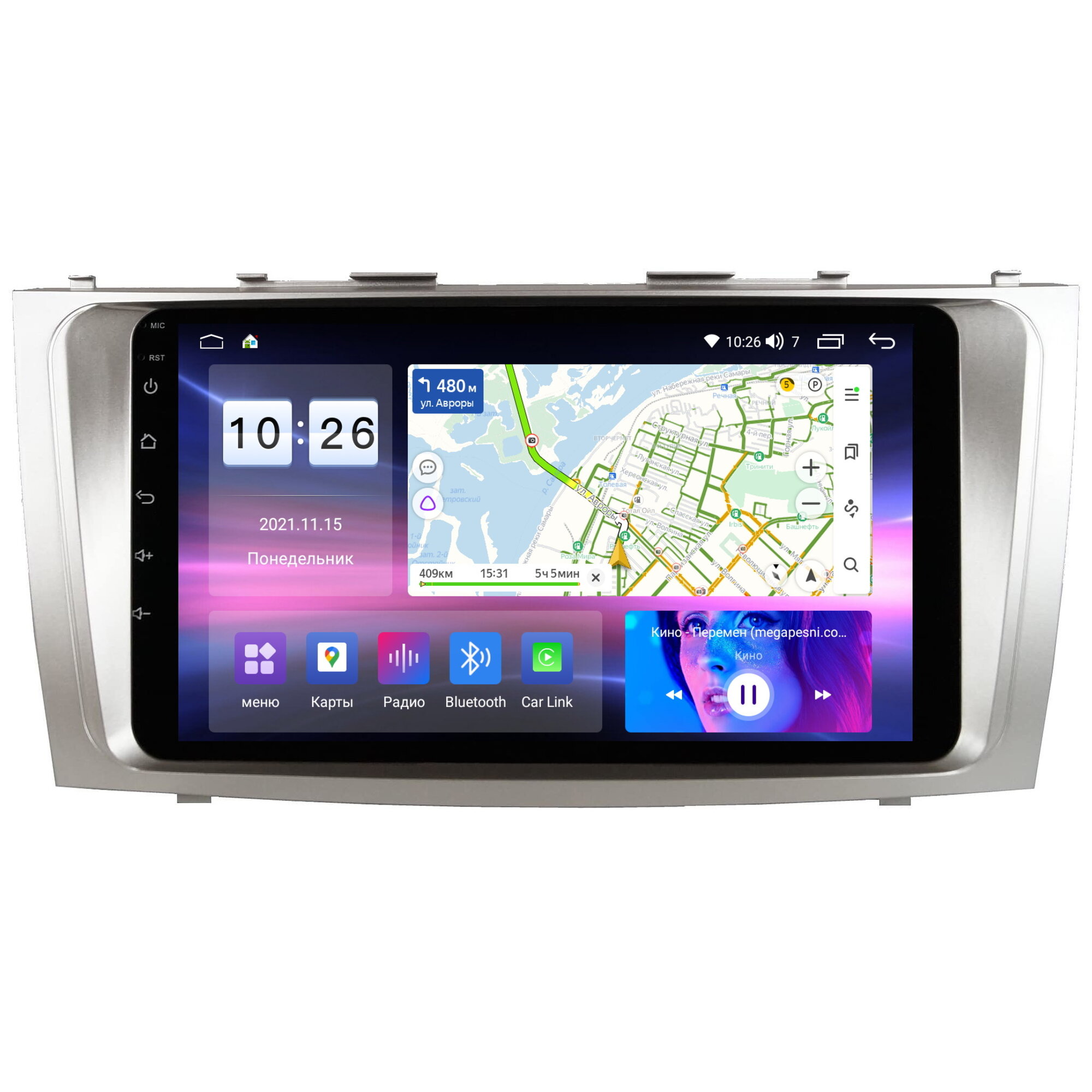 Магнитола CRS-300 M200S Тойота Камри 2006-2011 Toyota Camry 40 - Android 13 - IPS - CarPlay - 8 ядерный процессор - DSP звук - 4G