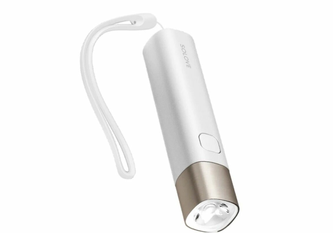 Фонарь Xiaomi Solove Portable Flashlight Power белый